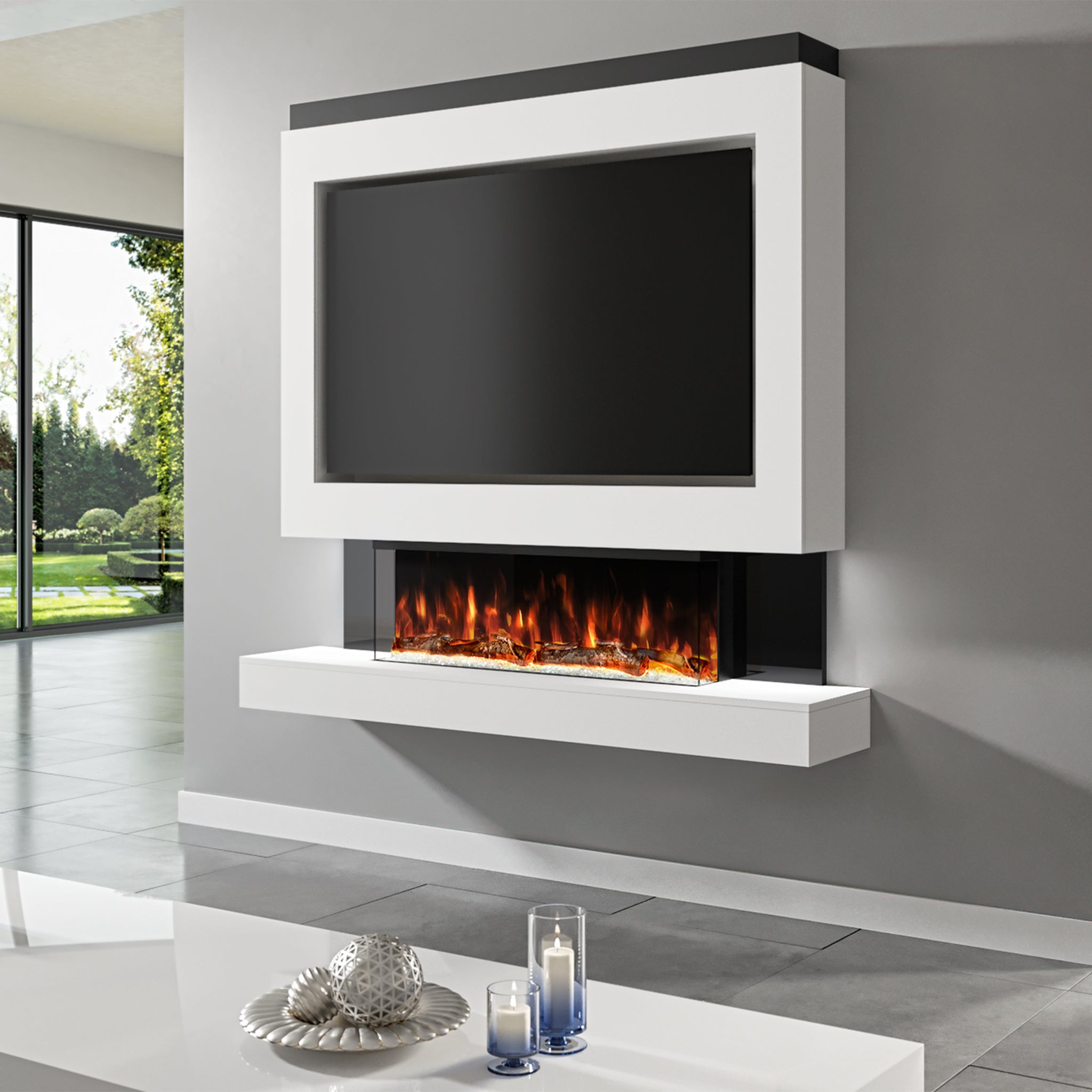Pre-Built Media Wall - Find Your Dream Electric Fire & Media Wall Here